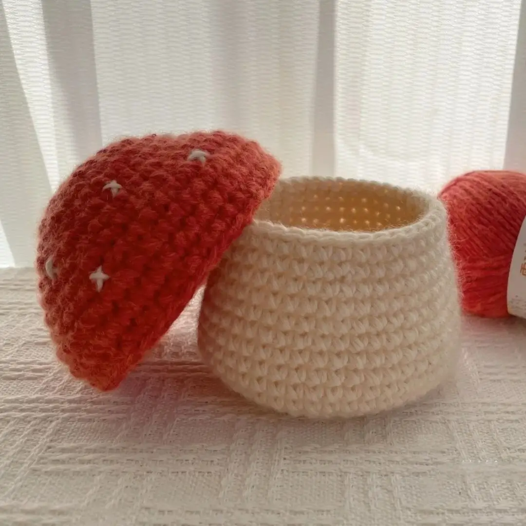 Mushroom Container Box Pattern - Free - Hooked On Hook